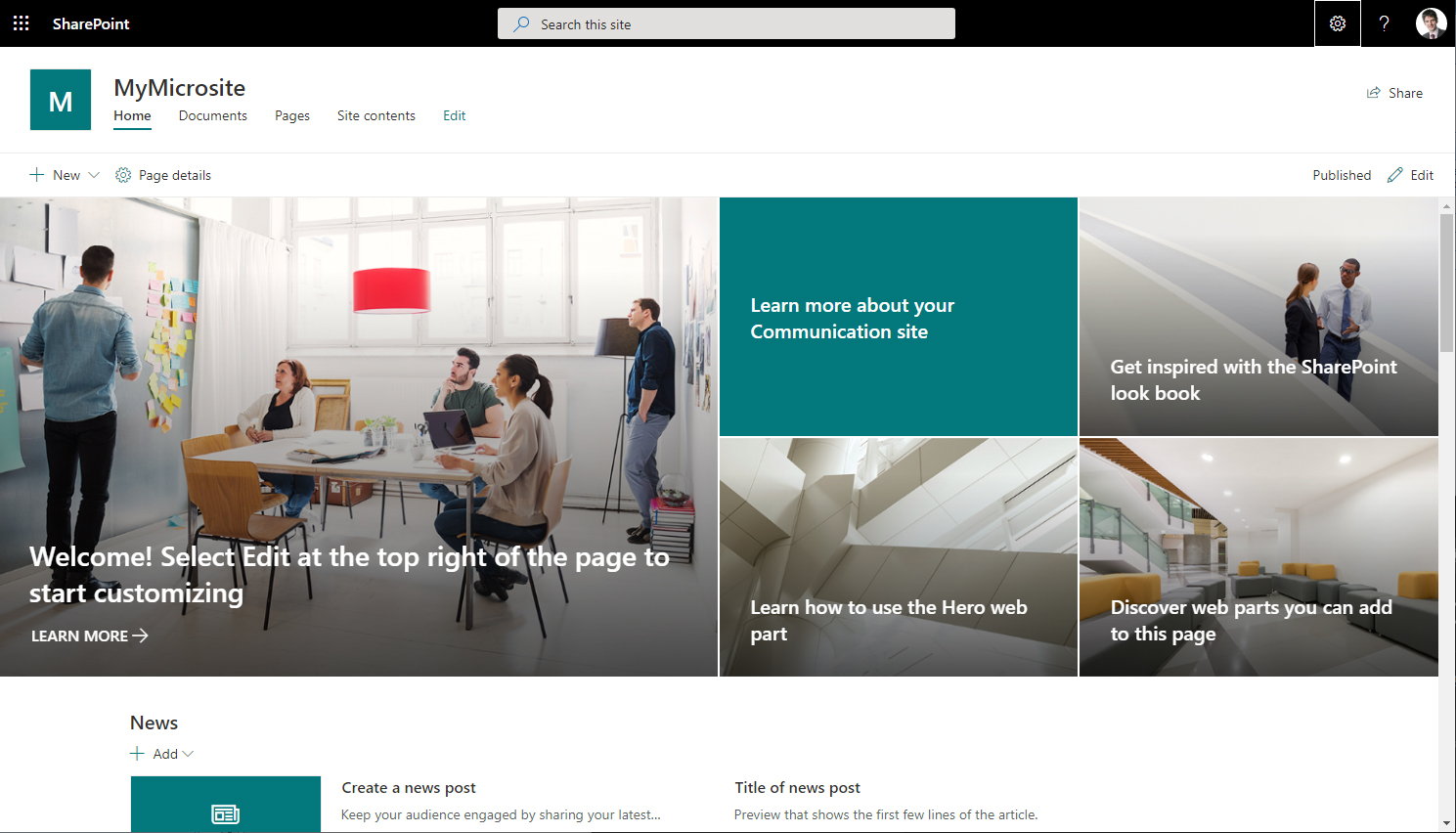 Create the Site | Waterstons